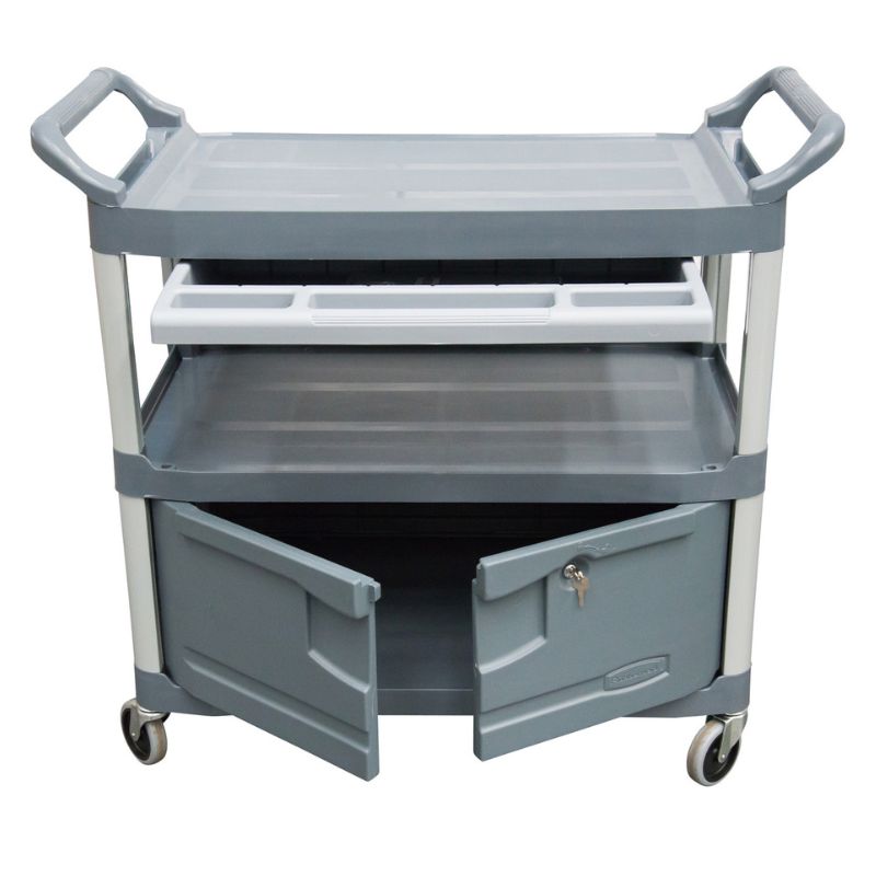Rubbermaid X-Tra Cart with Cabinet | Health and Care