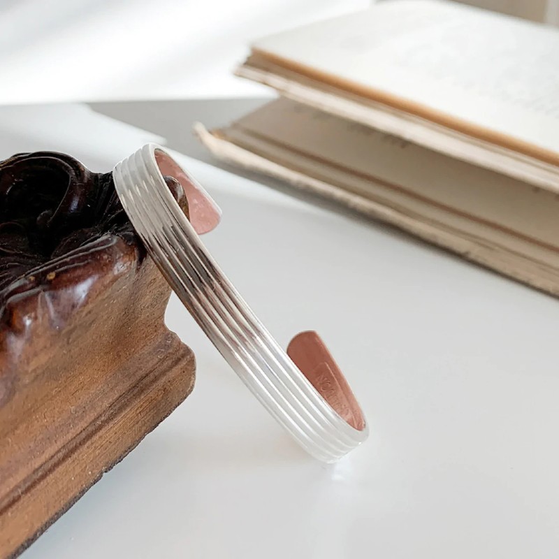 Sabona Regency Copper Silver-Plated Bracelet (7mm Width) | Health and Care