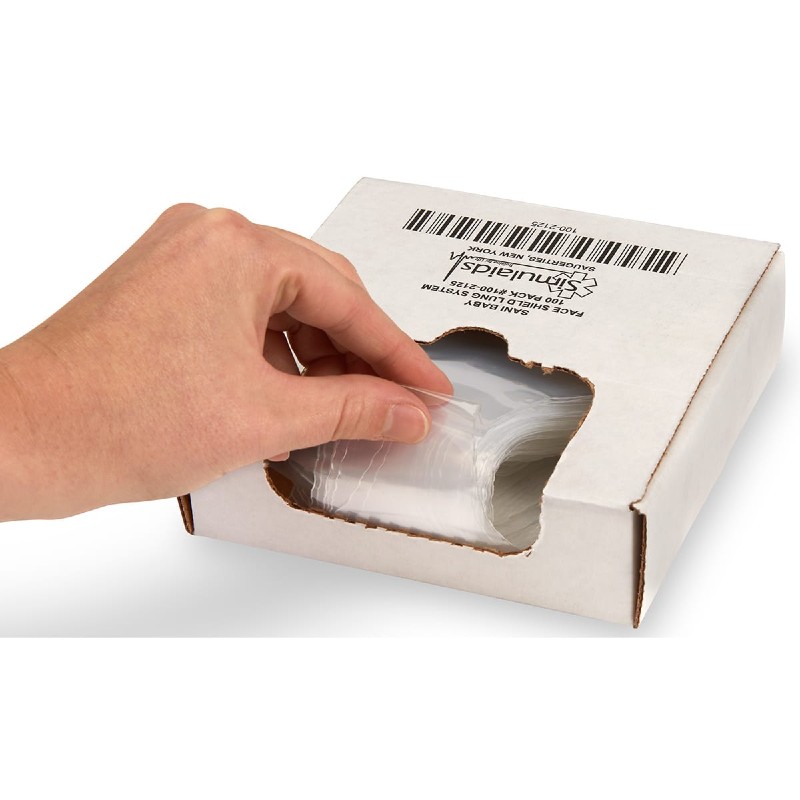 Simulaids Sani-Baby Face Shield (100 Pack) | Health and Care