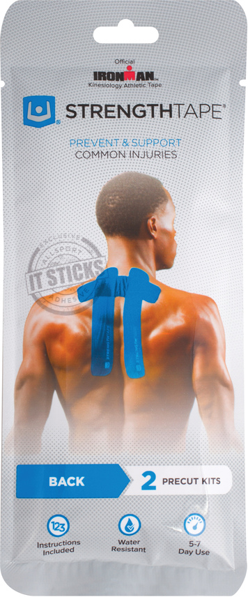StrengthTape Kinesiology Tape Pre-Cut Back Kit | Health and Care
