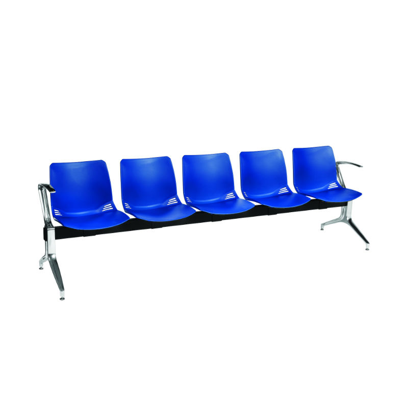 Blue Five-Seat Modular Visitor Seating | Health and Care
