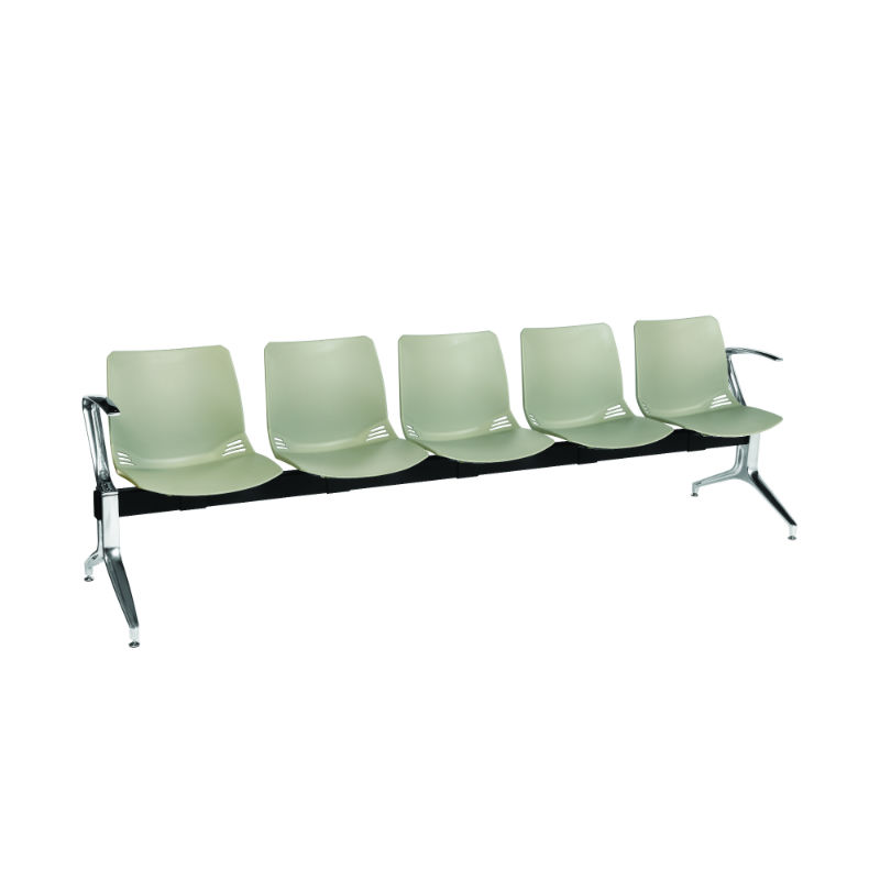 Grey Five-Seat Modular Visitor Seating | Health and Care