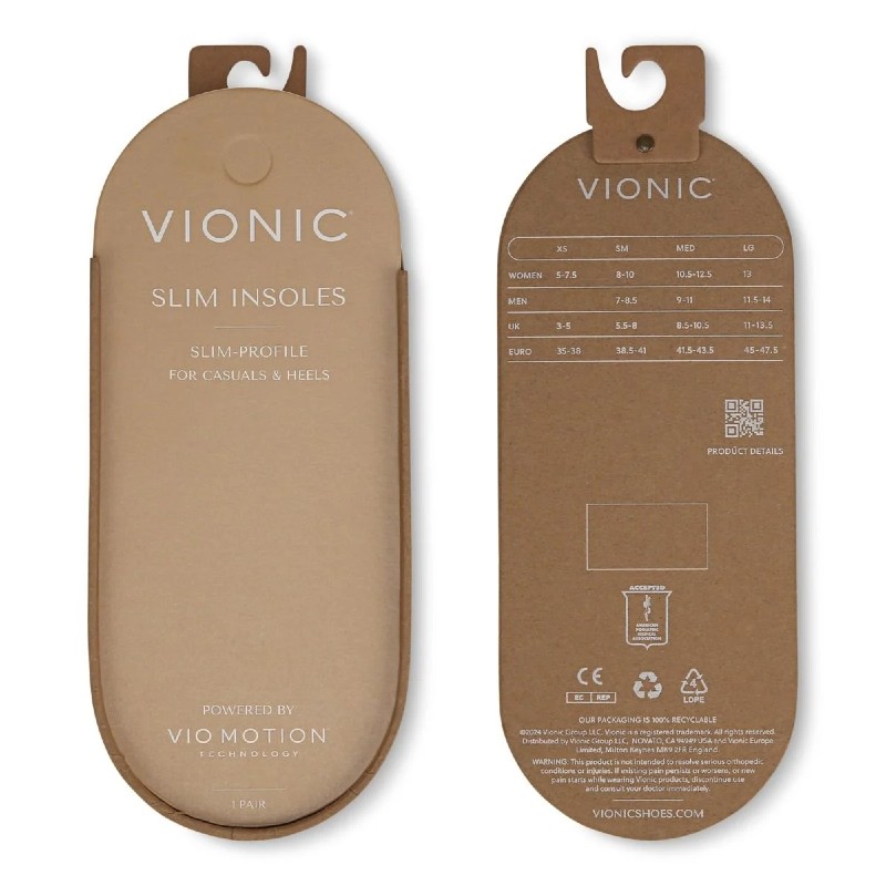 Vionic Slim Fit Unisex Cushioned Orthotic Insoles | Health and Care