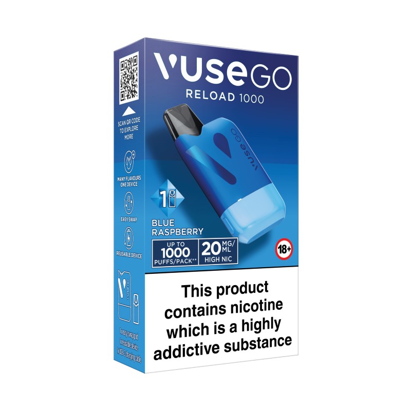 Vuse Go Reload Blue Rechargeable Box Vape | Health and Care