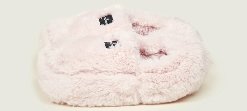 Warmies Luxury Soft Fur Slippers (Pink) | Health and Care