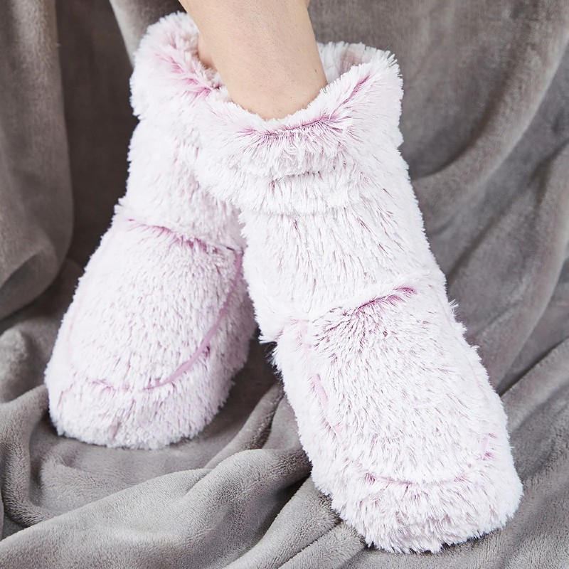 Warmies Classic Soft Slipper Boots (Pink) | Health and Care