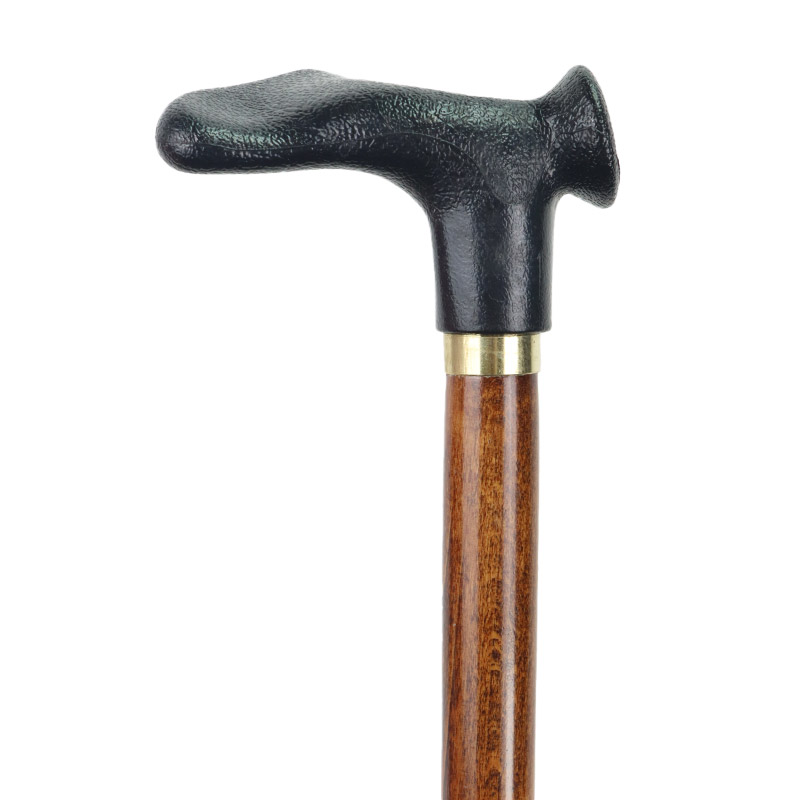 Wooden Anatomical-Handle Cane (Right) | Health and Care