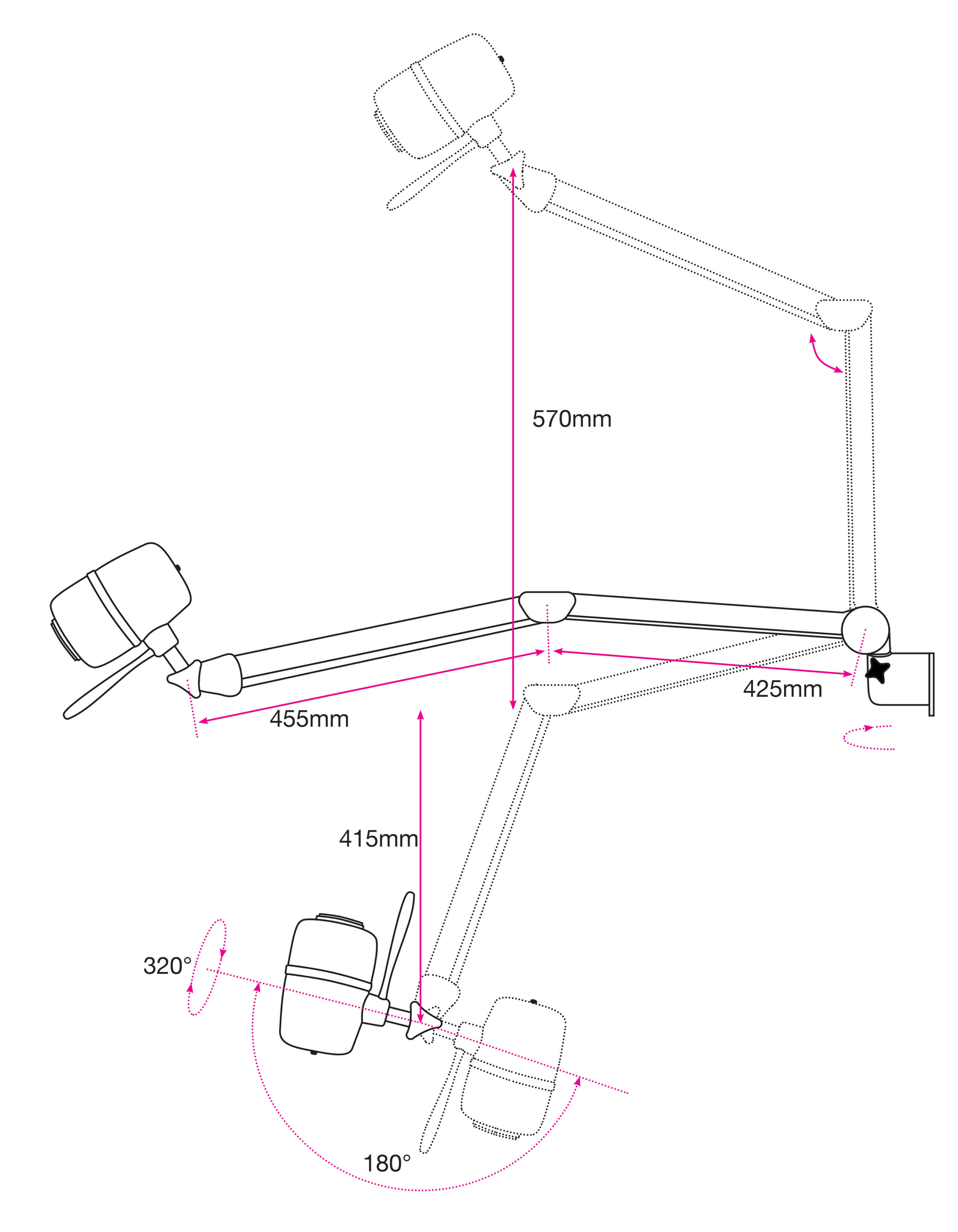 Daray X240 LED Medical Examination Light | Health and Care