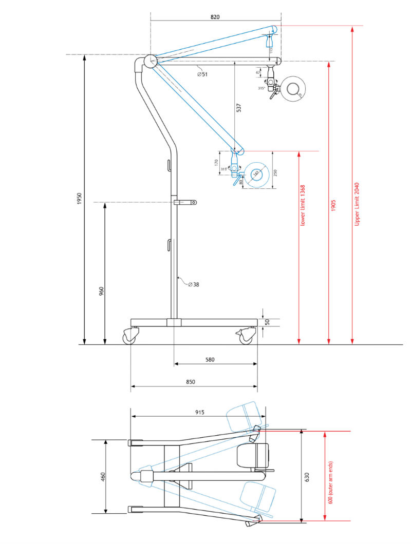 Daray X400 LED Medical Examination Light | Health and Care