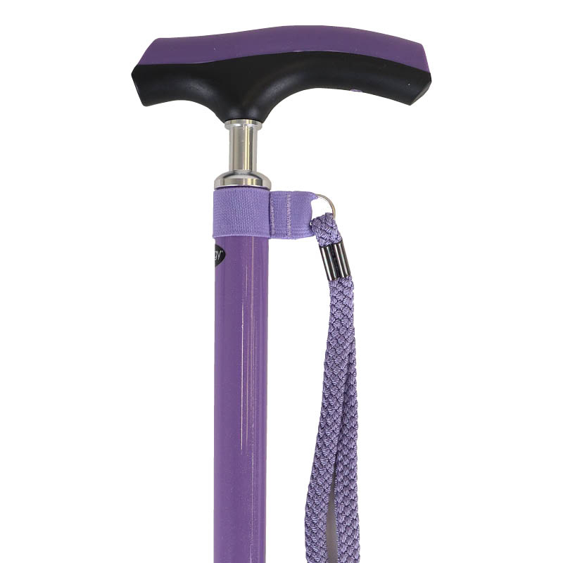 Ziggy Rubber Grip Walking Stick (Purple) | Health and Care