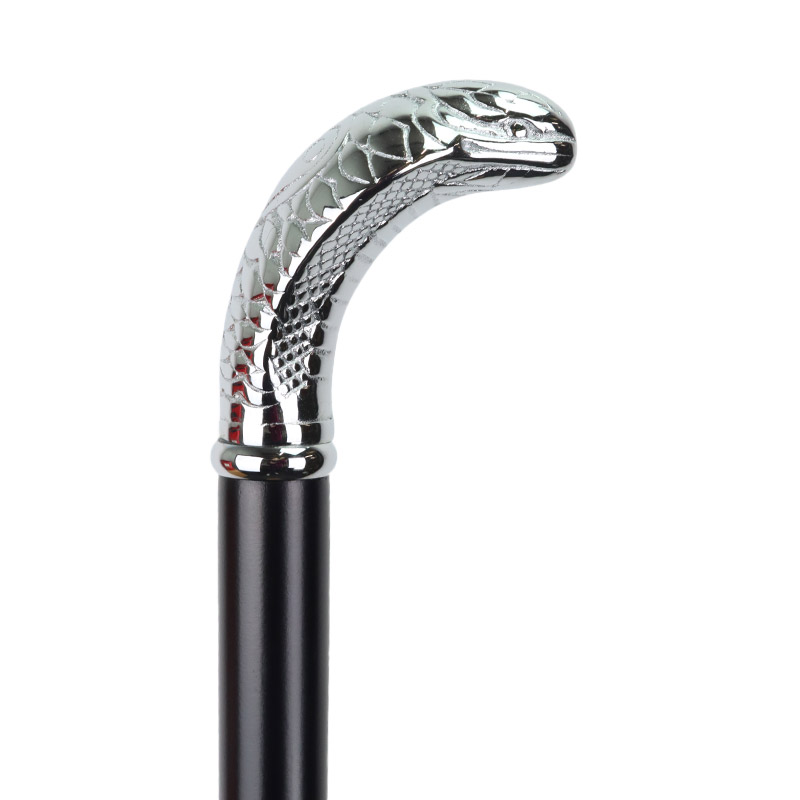 Cobra Handle Chrome Dress Cane | Health and Care