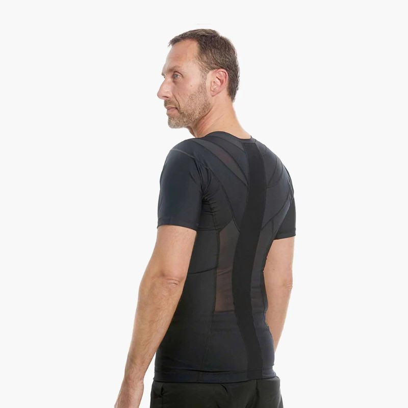 Active Posture Men's Posture Shirt (Black) | Health and Care