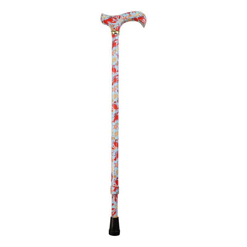 Adjustable Aluminium Derby Cane (Seaside) | Health and Care