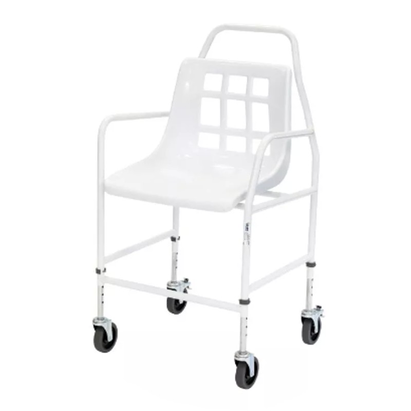 Alerta Adjustable Wheeled Shower Chair | Health and Care