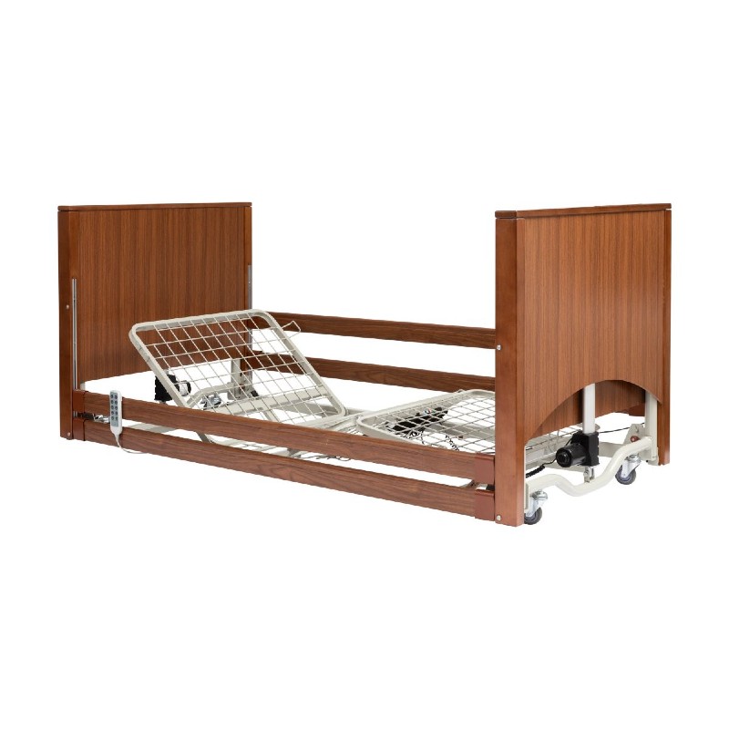 Alerta Ultra-Low Walnut Bed and Mattress | Health and Care