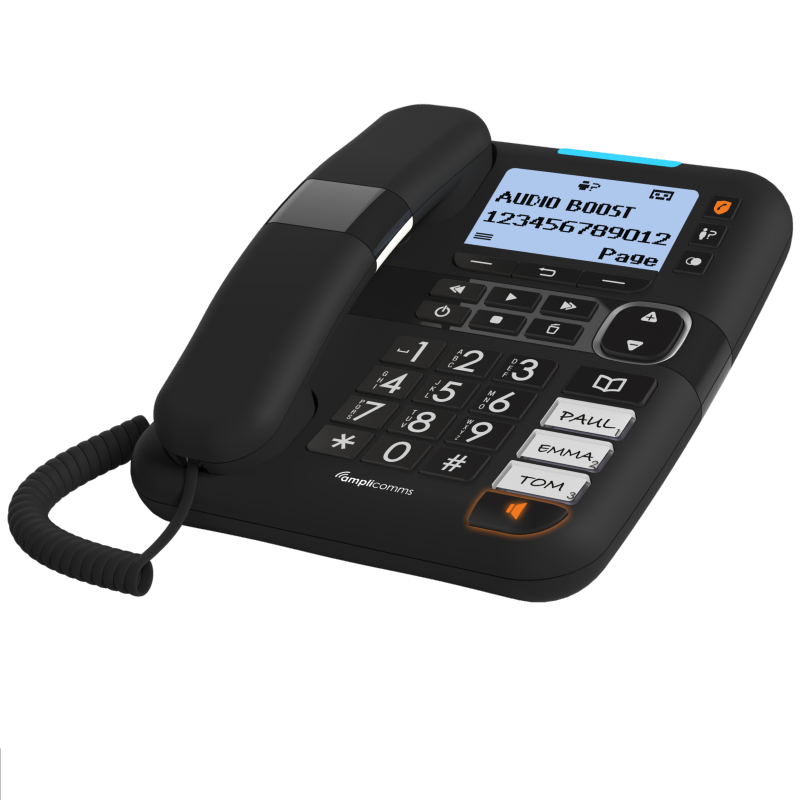 Amplicomms BigTel 1580 Corded Phone and Handset | Health and Care
