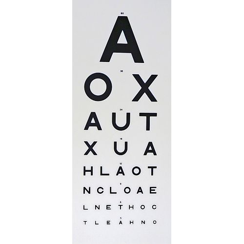 AOX Snellen 6m Letter Direct Panel Health And Care