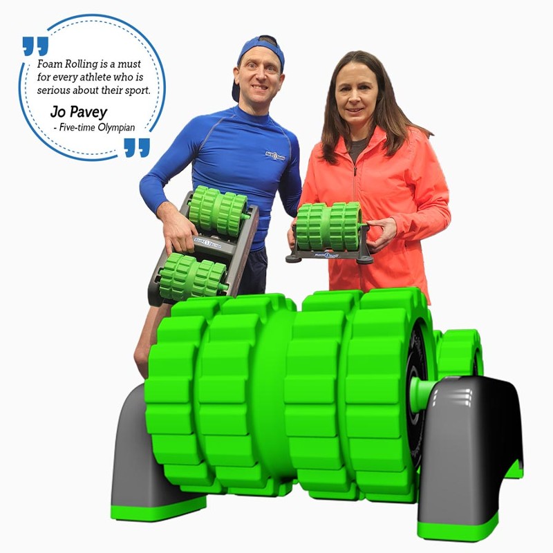 BackBaller Dual-Mounted Foam Roller Ridged | Health and Care
