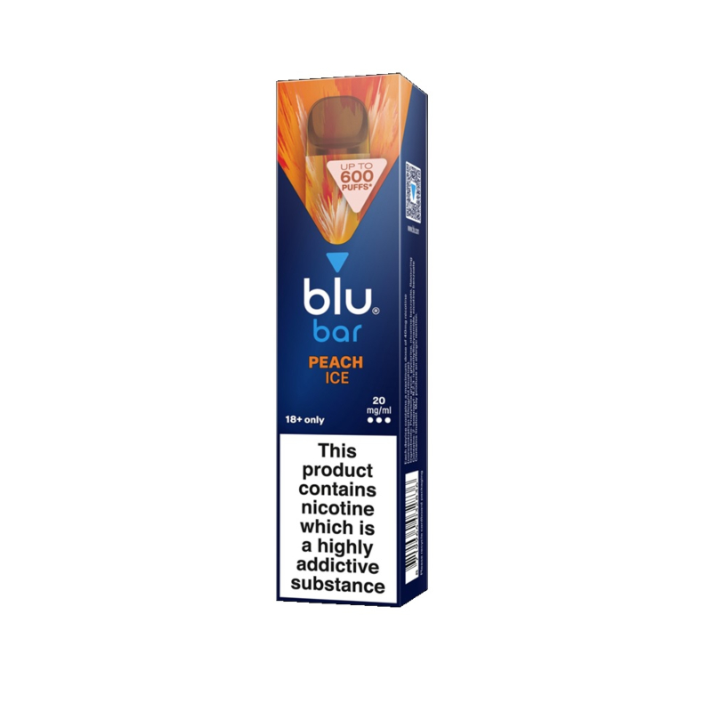 BluBar Peach Ice Disposable Vape Pen 20mg | Health and Care