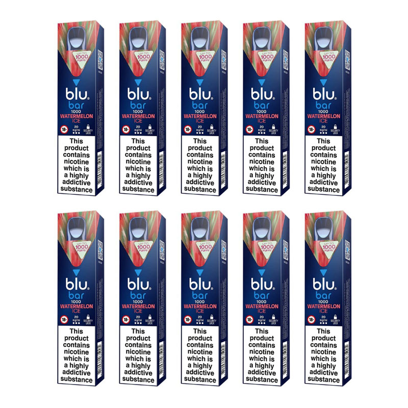 Blu Bar Watermelon Ice Vape Pen (10 Pack) | Health and Care