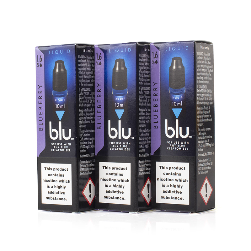 Blu Pro Blueberry E-Liquid (Pack of Three) | Health and Care