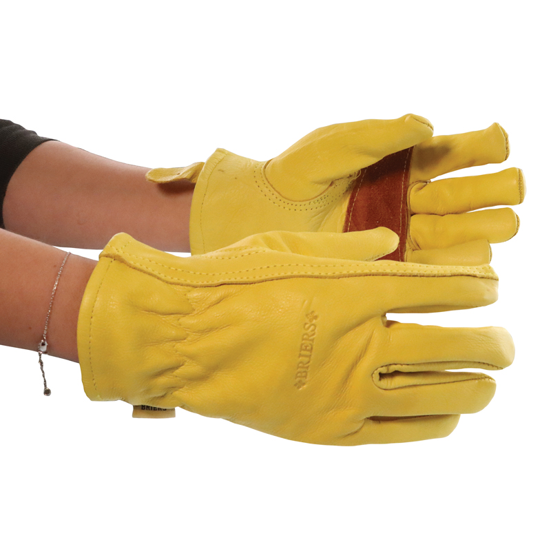 Briers Golden Leather Gardening Gloves | Health and Care