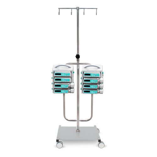 Bristol Maid 4-Hook Steel Mobile Pump Stand | Health and Care