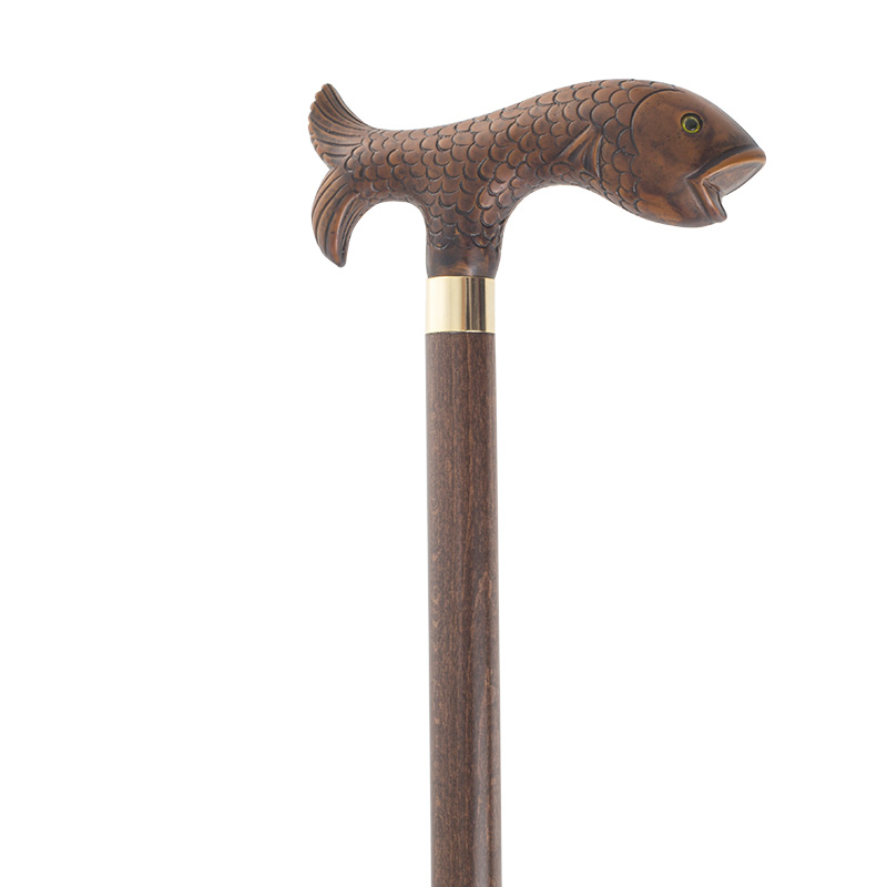Brown Fish Hardwood Cane | Health and Care