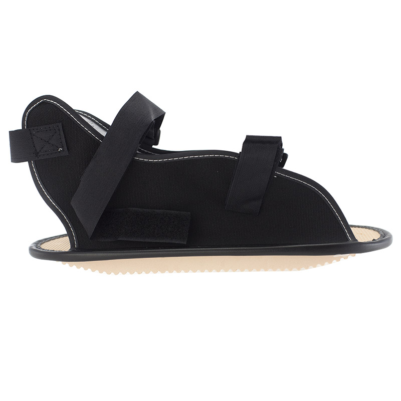 Black Open Toe Cast Sandal | Health and Care