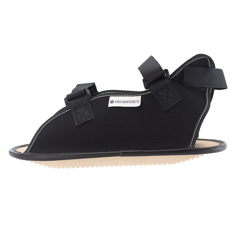 Black Open Toe Cast Sandal | Health and Care