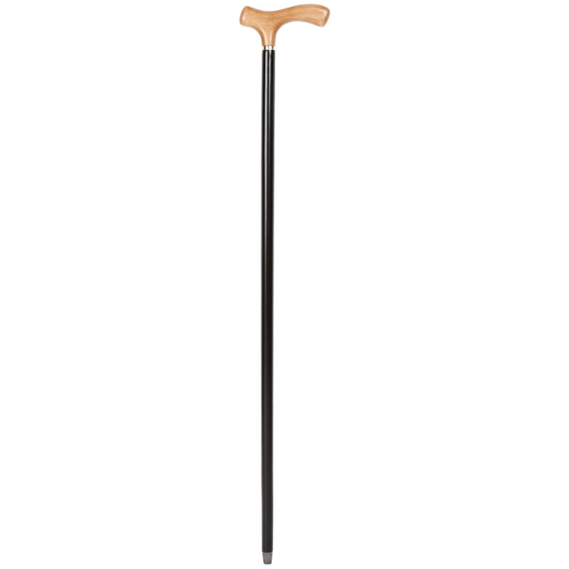Black and Beech Crutch Handle Wooden Walking Stick | Health and Care