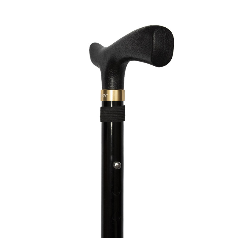 Economy Long Folding Black Walking Stick | Health and Care