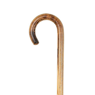 Natural Grain Acacia Crook Handle Walking Stick | Health and Care