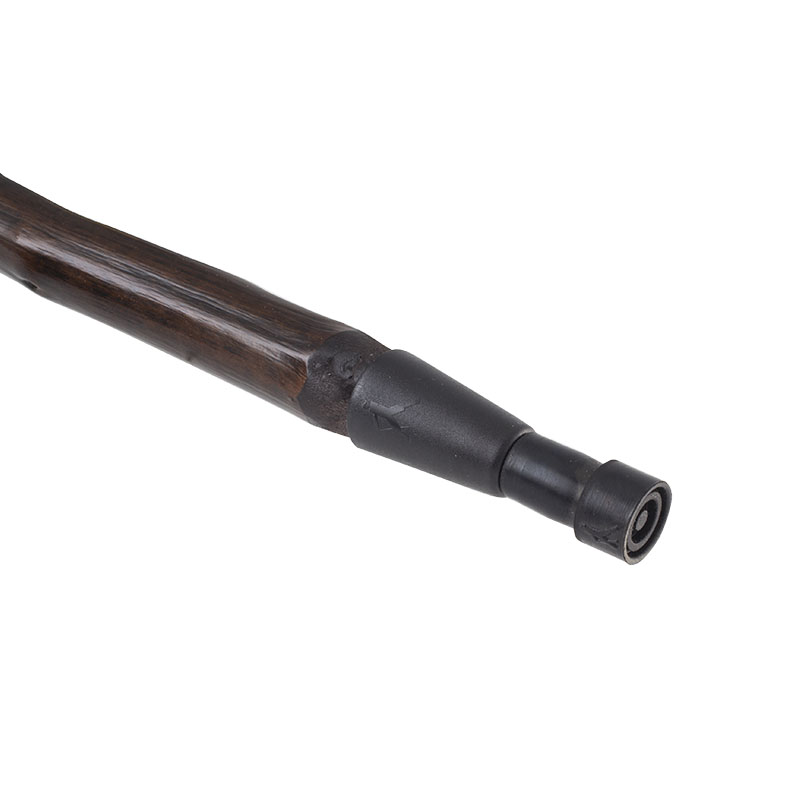 Chestnut Hiking Staff with Labrador Retriever Carving | Health and Care