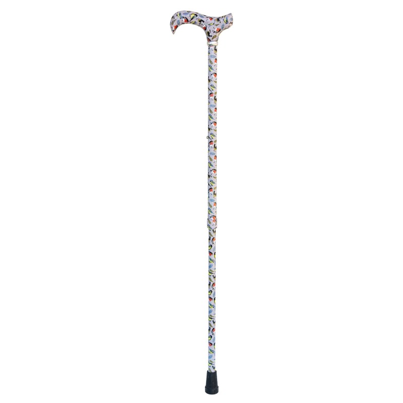 Adjustable Aluminium Derby Cane (Songbirds) | Health and Care