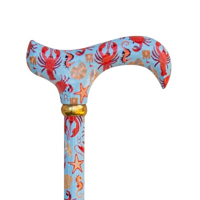 Adjustable Aluminium Derby Cane (Seaside) | Health and Care