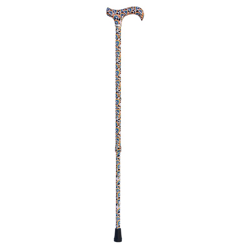 Adjustable Aluminium Derby Cane (Rainbow) | Health and Care