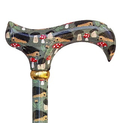 Adjustable Folding Aluminium Cane Hedgehogs | Health and Care