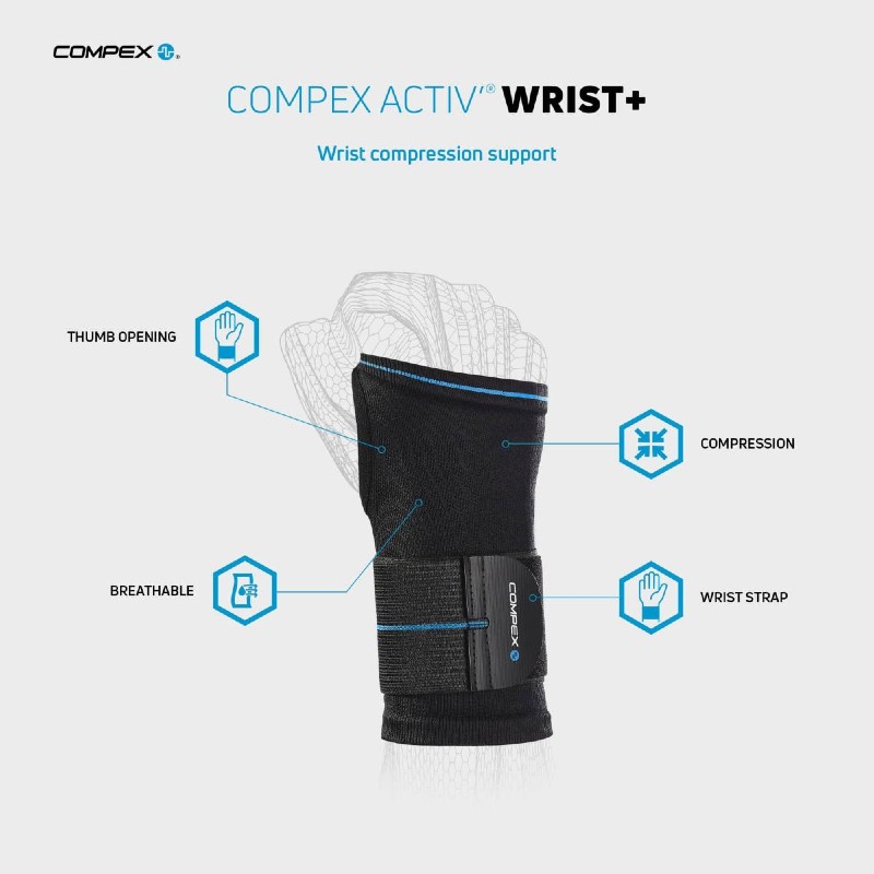 Compex Activ' Wrist+ Compression Brace | Health and Care