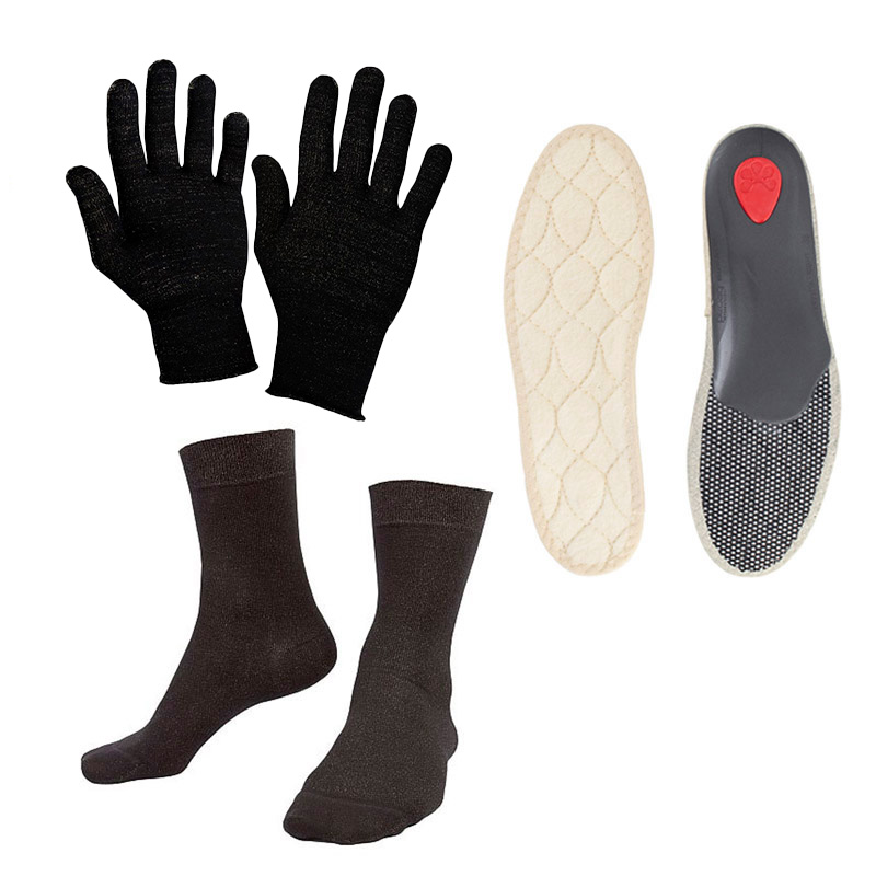 Raynaud's Silver Gloves, Socks and Insoles | Health and Care