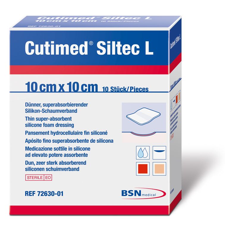 Cutimed Siltec L Foam Dressing | Health and Care
