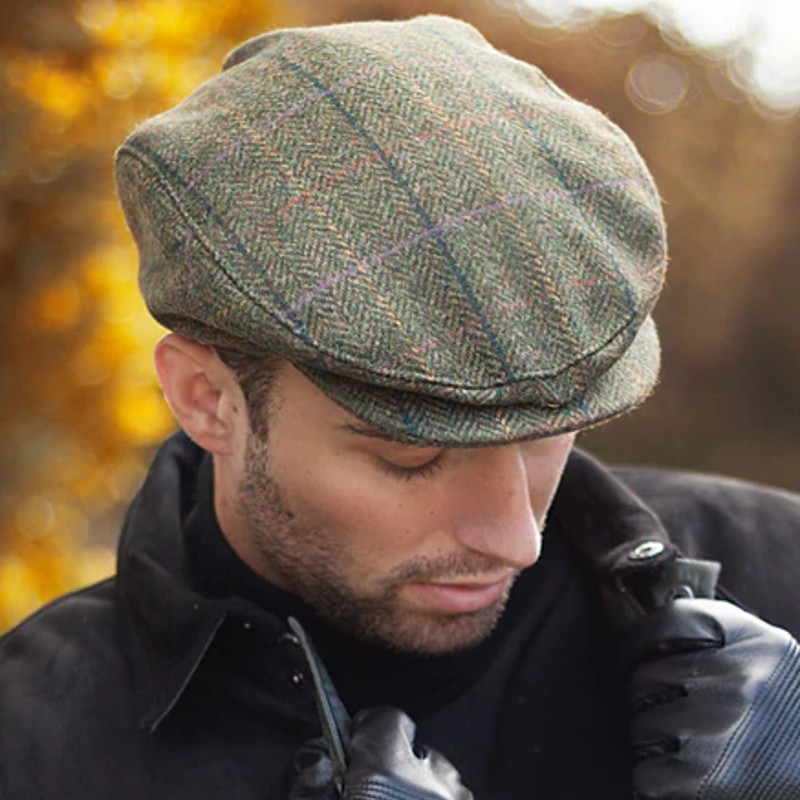 Dents Men's Abraham Moon Tweed Flat Cap | Health and Care
