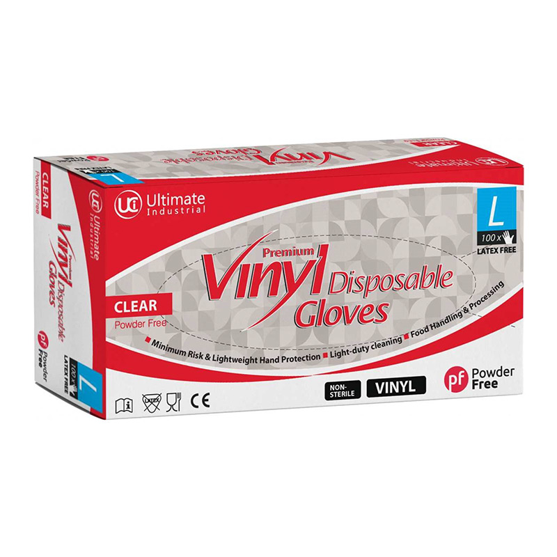 UCi Disposable Powder-Free Vinyl Gloves | Health and Care