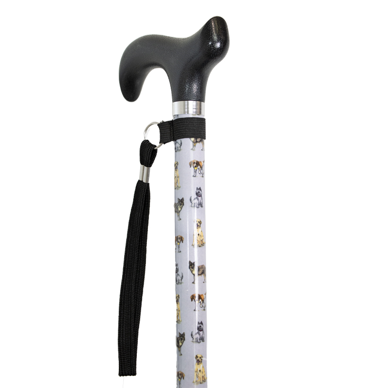 Height-Adjustable Folding Dogs Derby Walking Stick | Health and Care