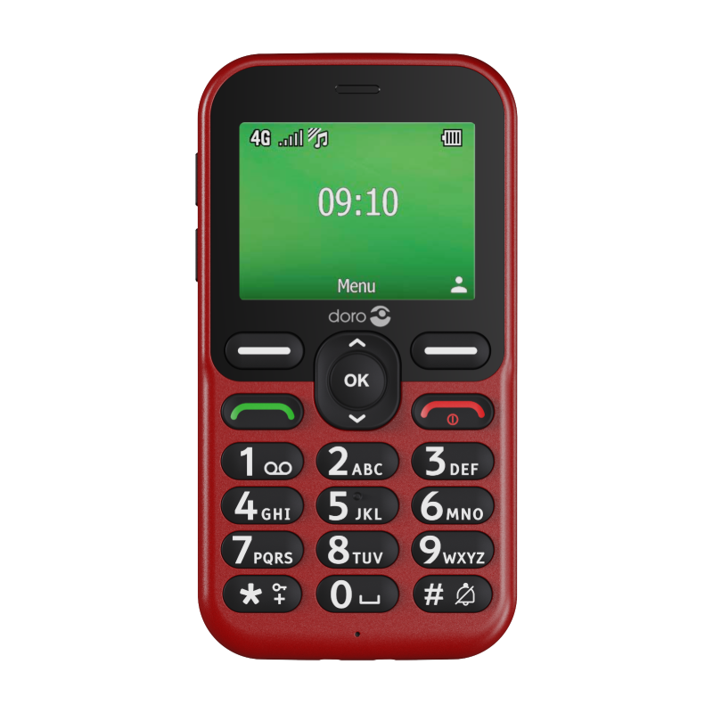 Doro Leva E10 Emergency Mobile Phone (Red) | Health and Care