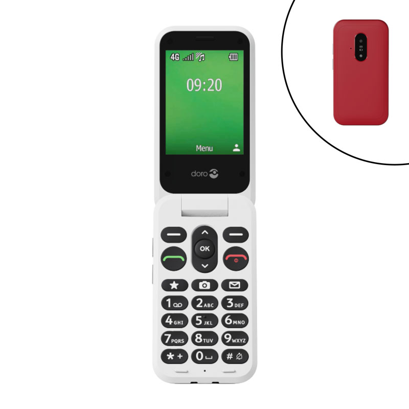 Doro Leva E22 Extra-Loud Mobile Phone RED | Health and Care