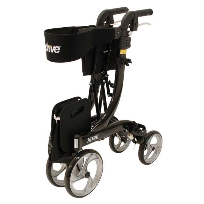 Drive Medical Black Nitro Rollator | Health and Care