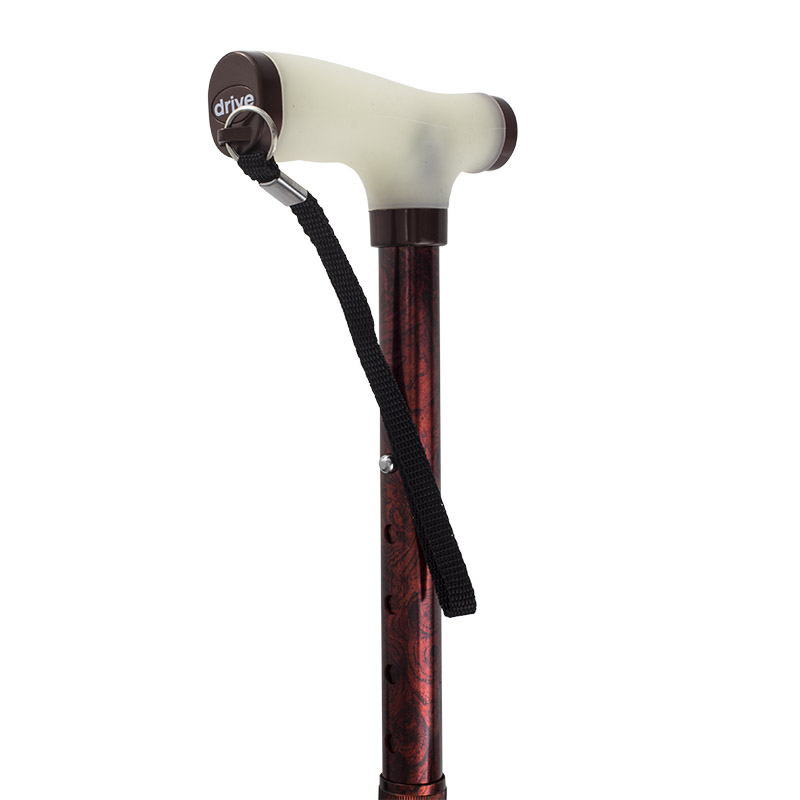 Drive Medical Copper Glow and Go Folding Walking Stick | Health and Care