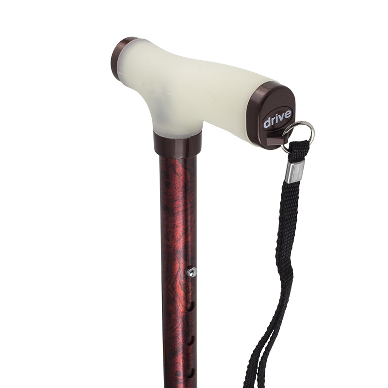 Drive Medical Copper Glow and Go Folding Walking Stick | Health and Care