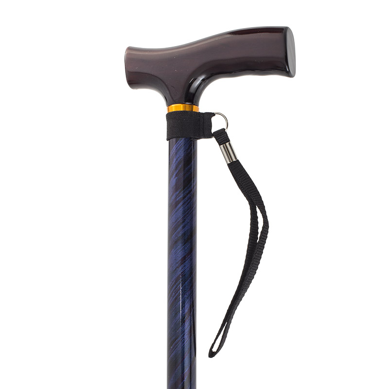 Cyclone Blue T-Handled Cane with Strap | Health and Care